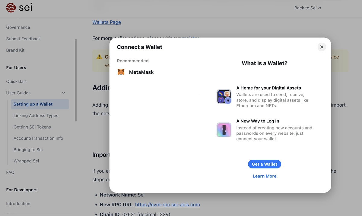How to Add Sei to MetaMask | CoinGecko